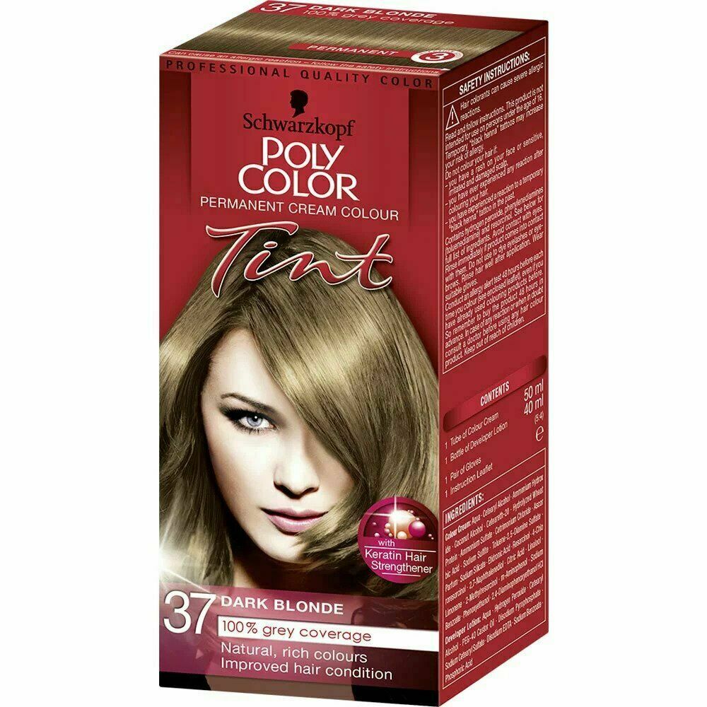 Schwarzkopf Poly Color Permanent Tint Hair Colour Dye - Multiple Shade ...